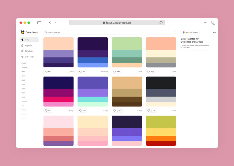 Top Free Websites for Generating the Perfect Color Palettes